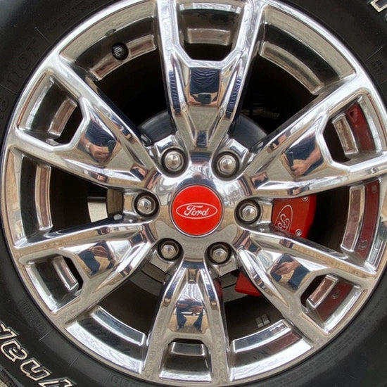 Ford Wheel Hub Cap Rim Emblem Overlay DECALS Set of 4 – KJM Vinyl Decals