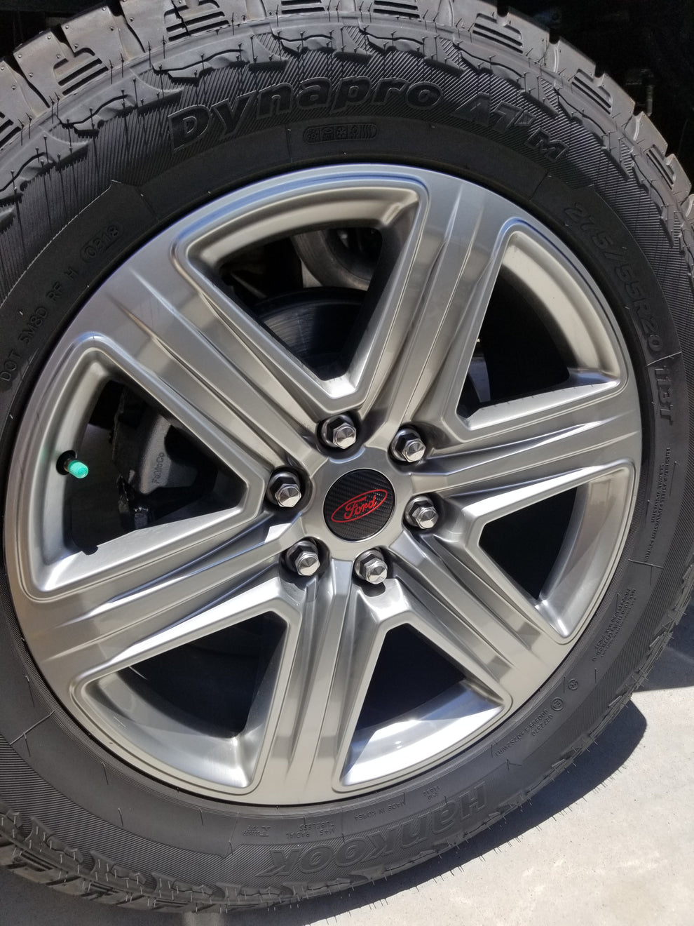 Ford Wheel Hub Cap Rim Emblem Overlay DECALS Carbon Black/Red – KJM ...