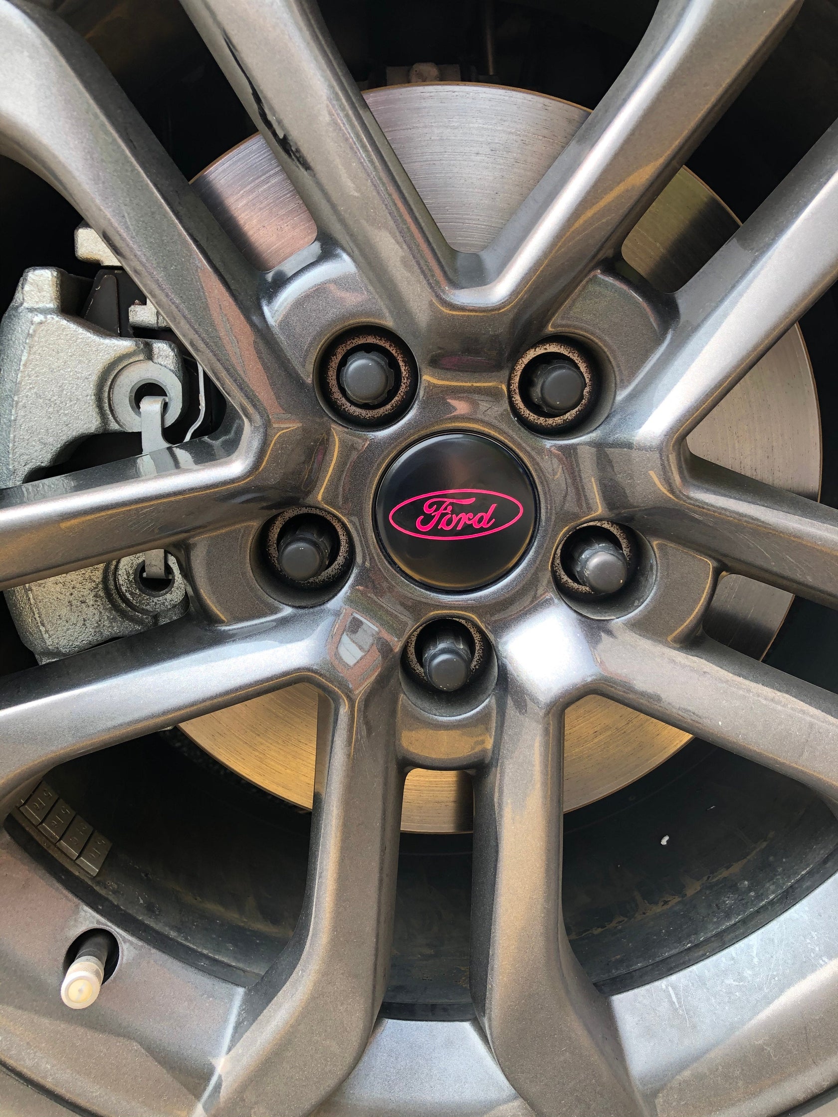 Ford Wheel Hub Cap Rim Emblem Overlay DECALS Set of 4 – KJM Vinyl Decals