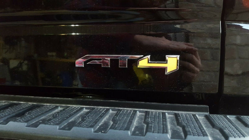 Sierra AT4 "4" Badge Precut Inlay DECALS – KJM Vinyl Decals